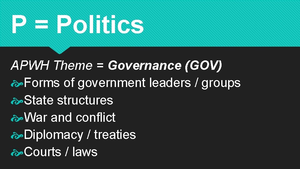 SPICET A dumb acronym but a useful way