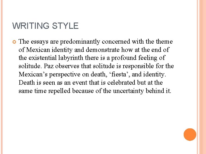 MEXICAN MASKS BY OCTAVIO PAZ A report by