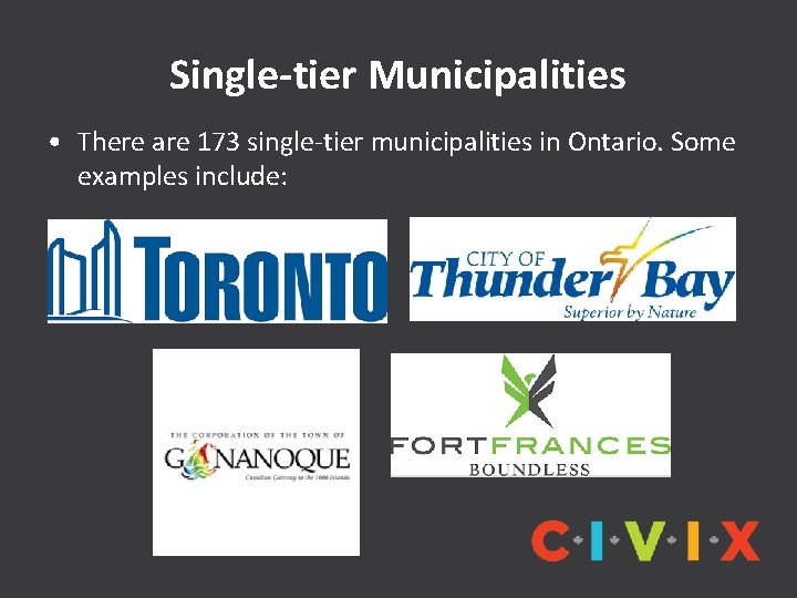 Slide Deck Municipalities What is a municipality How