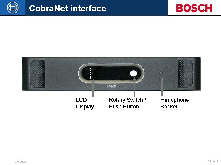 Cobra Net interface 9 6 2021 Slide 1