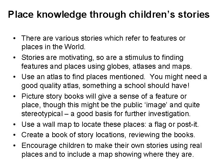 Placing Places What Where and Why Professor Simon
