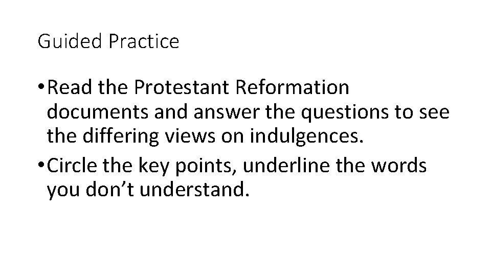 Do Now What does the word reform mean