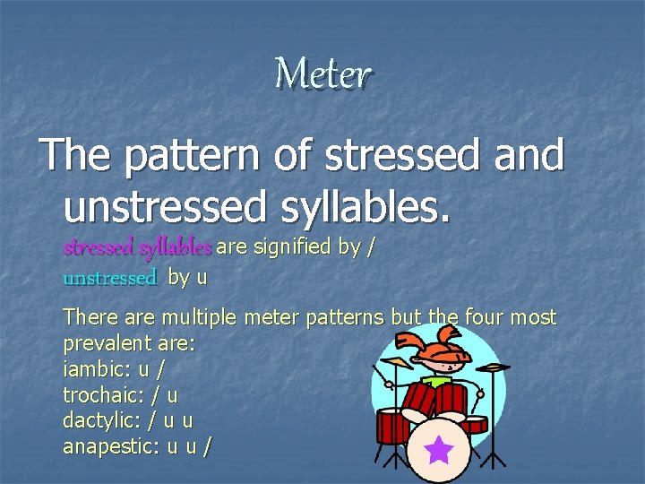 POETRY Vocabulary Poetry n One of the three