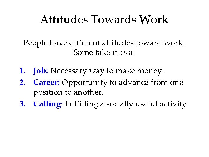 Motivation at Work Chapter 11 Lecture 7 Two