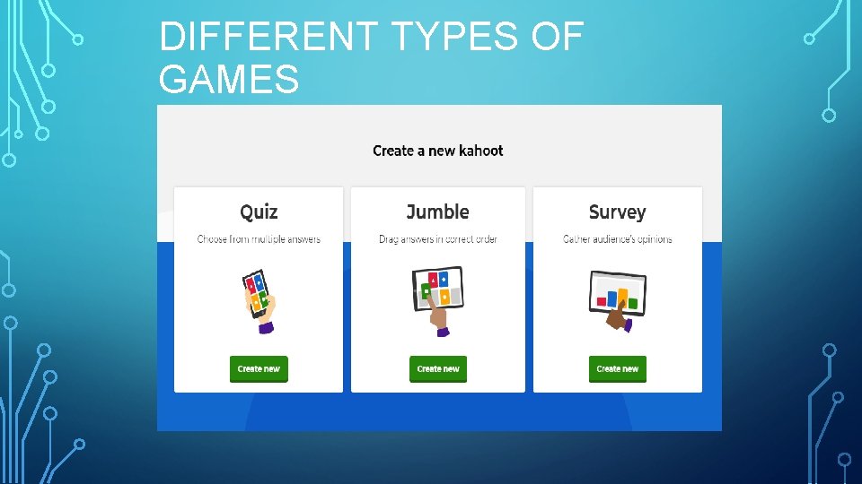 WERE ALL IN KAHOOTS TOOL FOR ACTIVE LEARNING