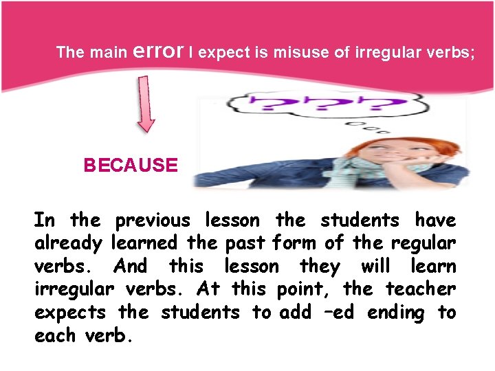 IRREGULAR VERBS AYSER RAF SMAL LESSON PLAN Subject