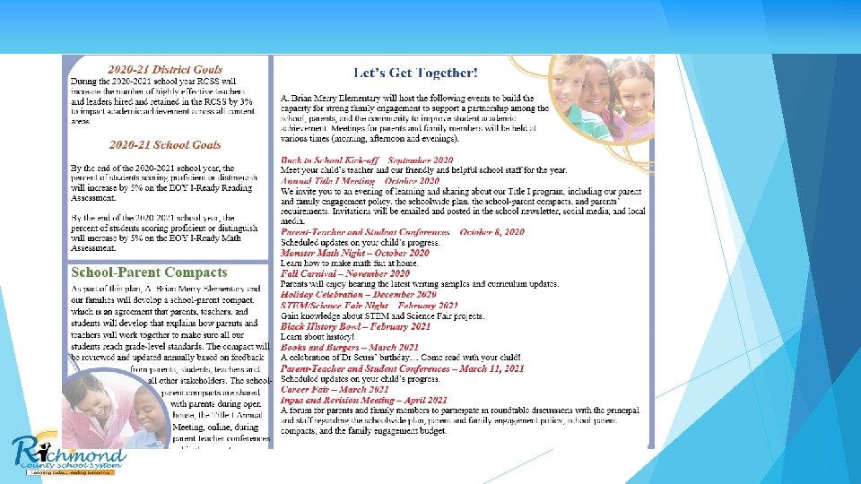 Title I Document Training Input and Revision Meeting