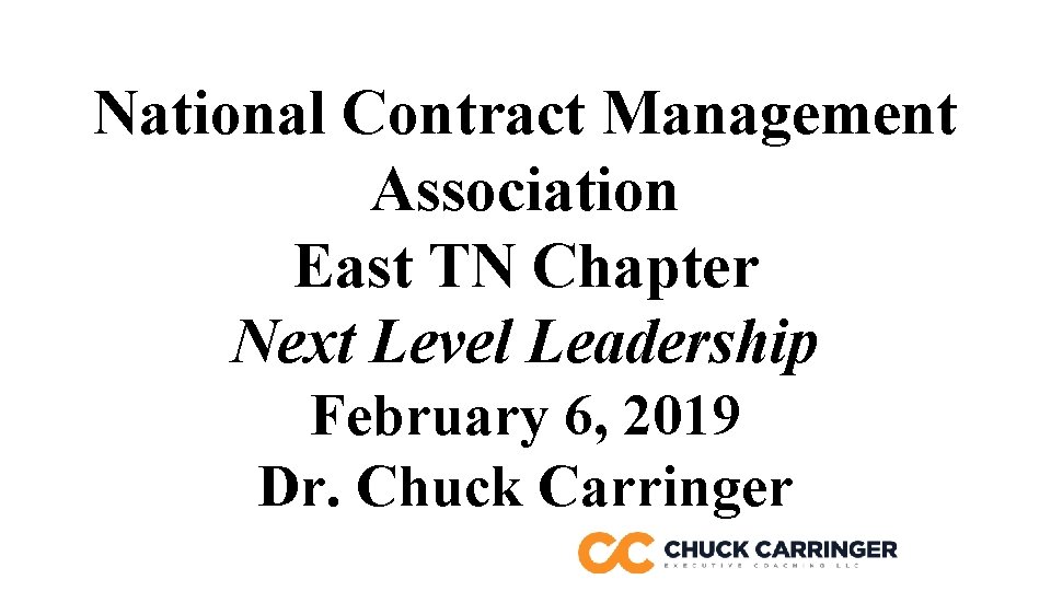 National Contract Management Association East TN Chapter Next