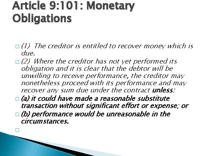 European contract law Right to performance Non performance