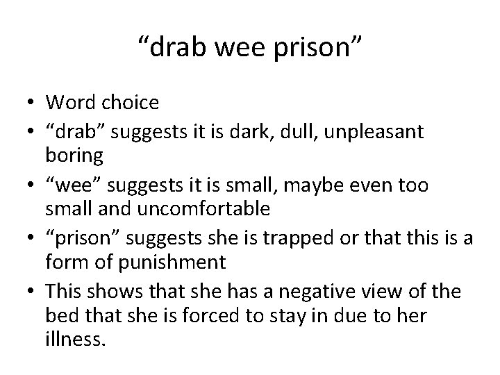 Task 1 Write 5 bullet points to explain