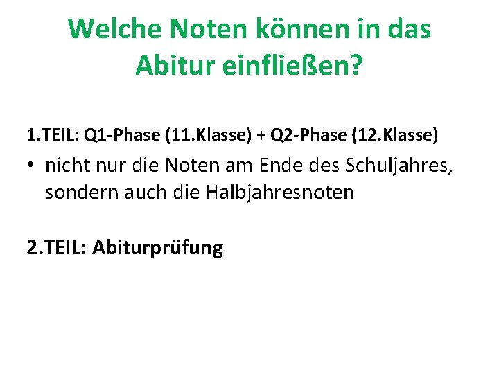 Abitur 2020 Altes Gymnasium Welche Noten knnen in
