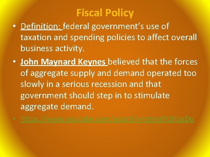 Power Point 5 Stabilizing the National Economy Economics