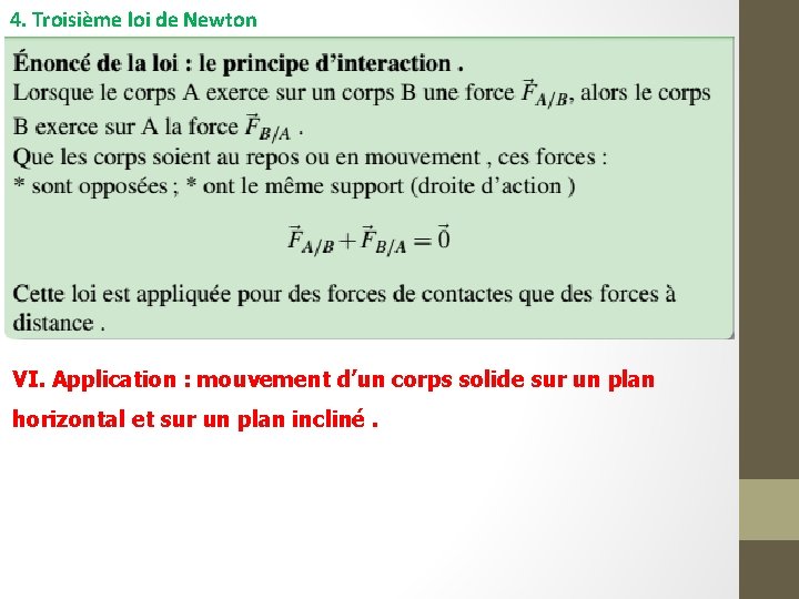 Les lois de Newton Chapitre 12 Introduction I