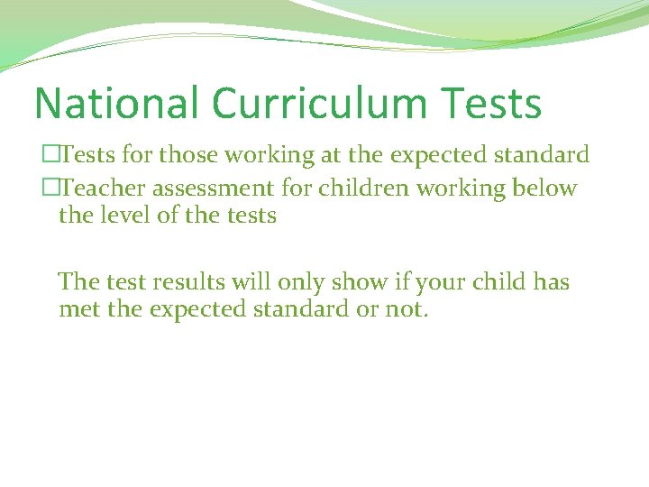 Year 6 Tests and Teacher Assessment 6 th