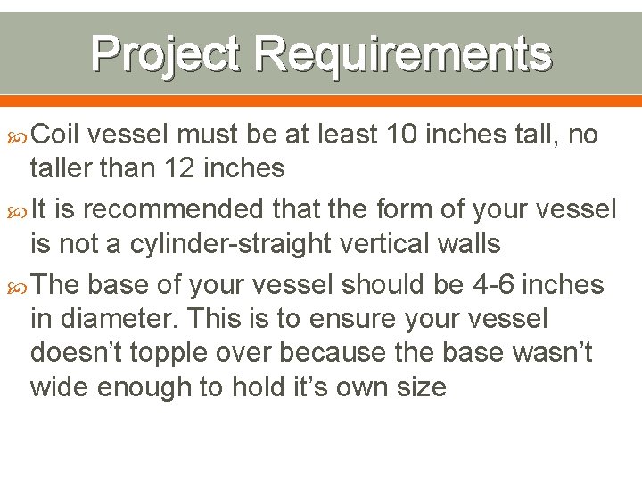 Coil Vessels Ceramics 1 What is a Vessel