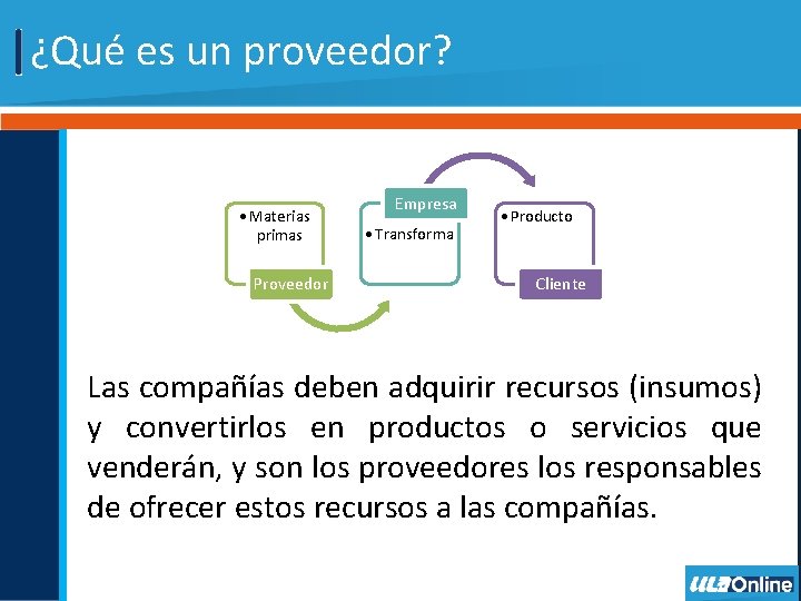 Compras y abastecimiento Proveedores Qu es un proveedor