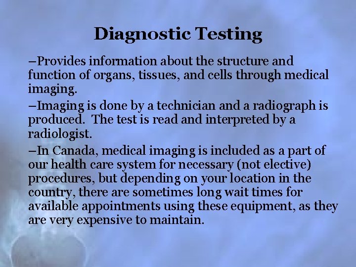 Biology Lesson 7 Health Care Medical Imaging Diagnosing