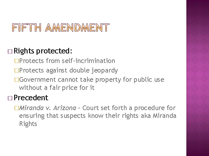 Chapter 5 Section 3 6 Rights protected Guarantees
