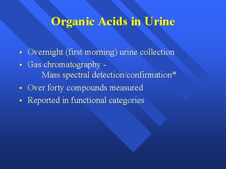 Profiling Nutrient Needs Organic Acids in Functional Assessment