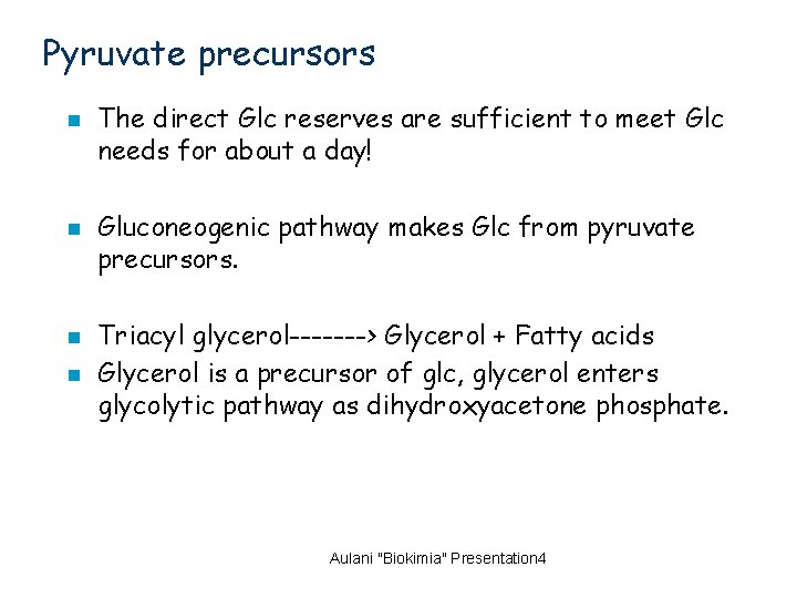 Carbohydrate Metabolism Cont Aulanniam Biochemistry Laboratory ...