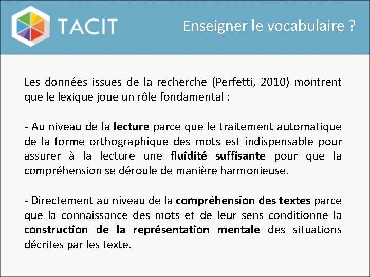 Enseigner limplicite Ce qui diffrencie les faibles compreneurs
