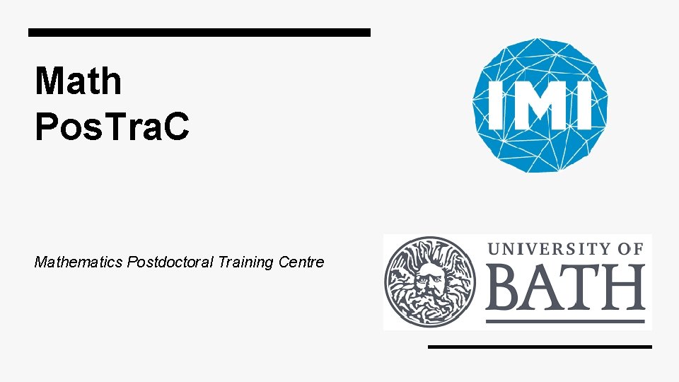 Math Pos Tra C Mathematics Postdoctoral Training Centre