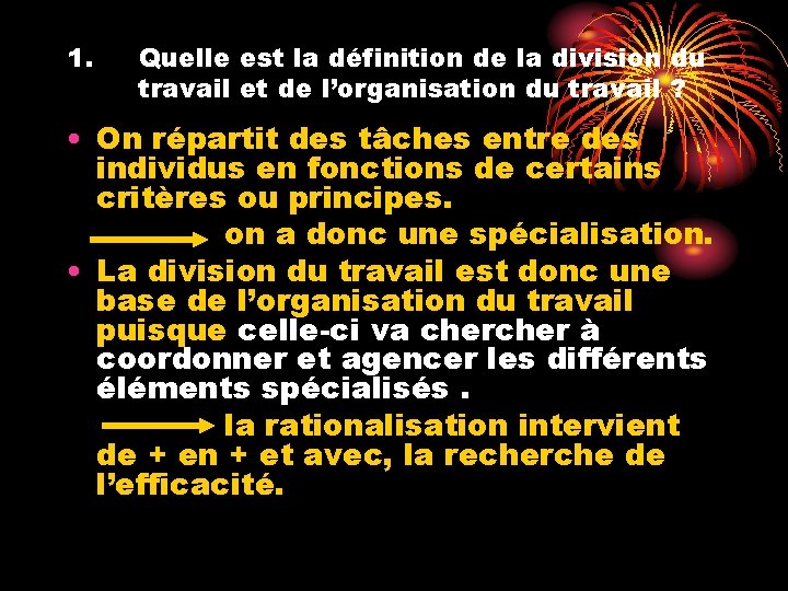 ORGANISATION DU TRAVAIL ET CROISSANCE Lvolution de lorganisation