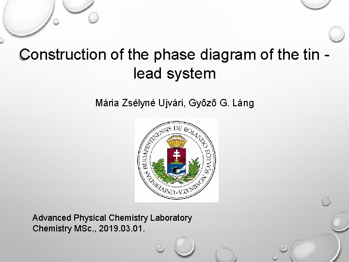 Construction of the phase diagram of the tin