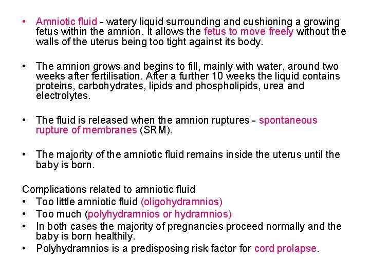 Foetal Membranes Amnion Definition The thin transparent inner