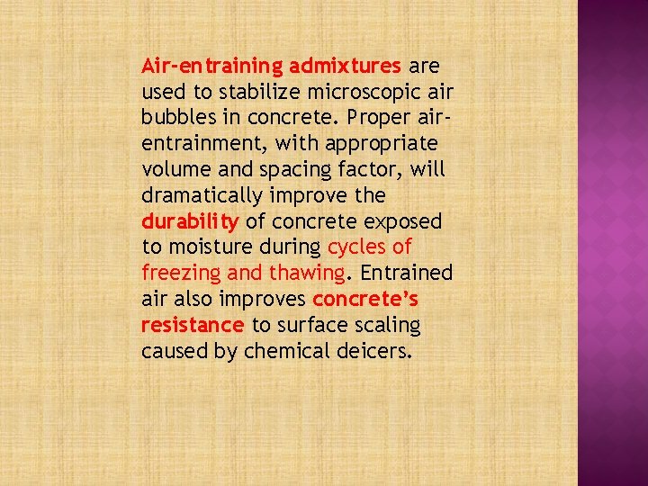 Concrete admixture Silver Oak College Of Engineering Technology