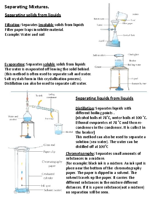 Chemistry Notes Miss Bergin 2010 2011 Substances can