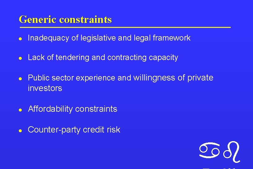Remaining public investment needs in the face of
