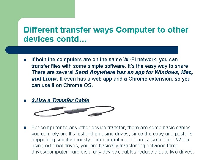 Data Transfer Between Computer And Other Devices Mr