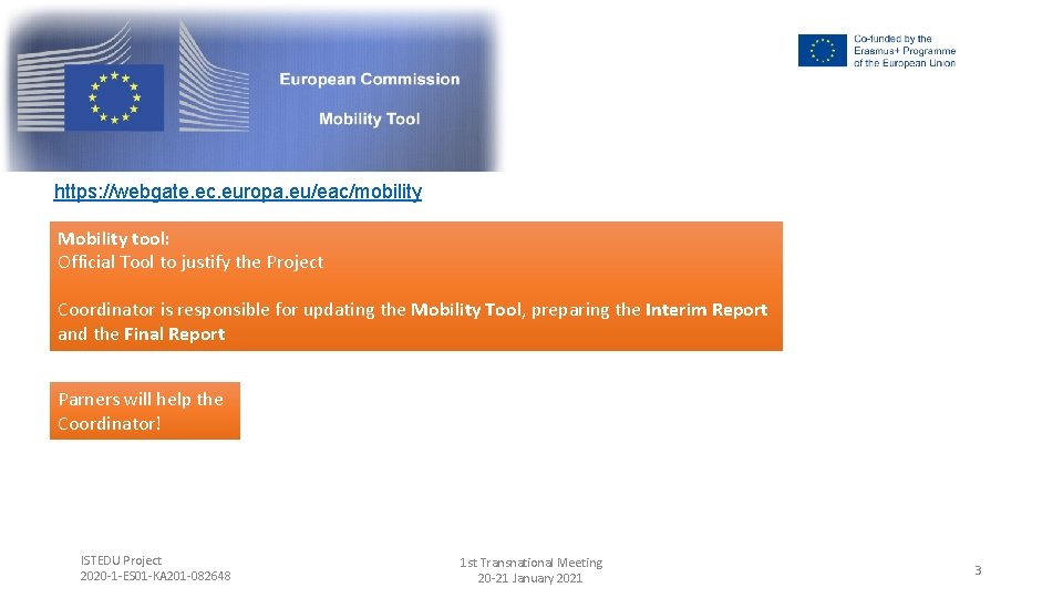 MANAGEMENT Plan Erasmus Results Project Card Mobility tool