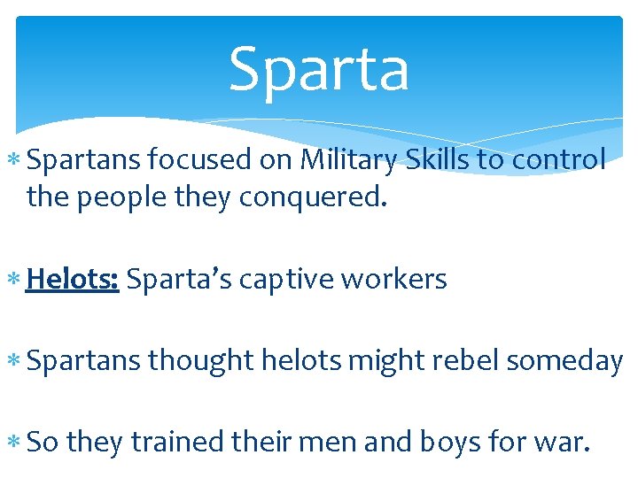 Athens vs Sparta part 1 Chapter 4 Sect