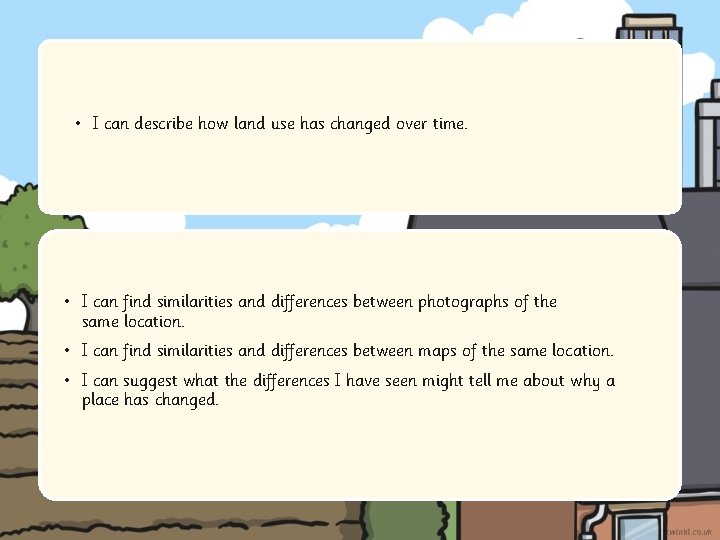 I can describe how land use has changed