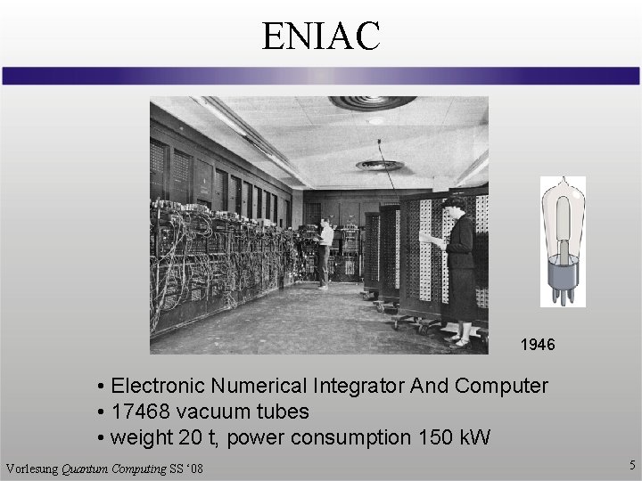 Vorlesung SS 08 Quantum Computing Physik der ...