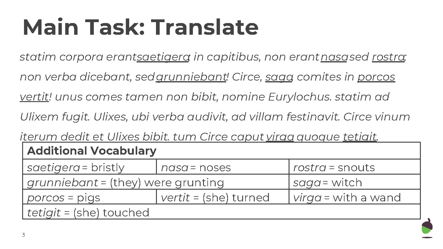 Practice Translation Ulysses and Circe Worksheet Latin Mr