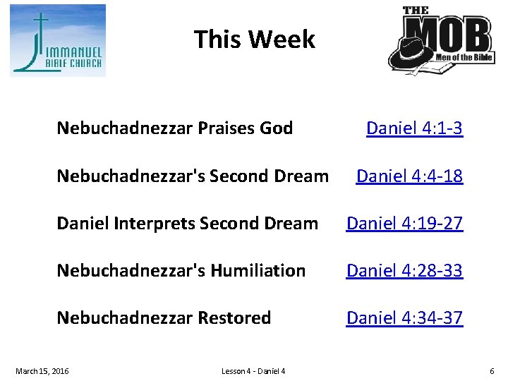 Announcements Welcome to MOB One Holy Lamb Easter