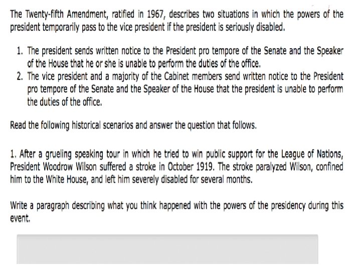 Chapter 10 Choosing the President Section 1 Constitutional