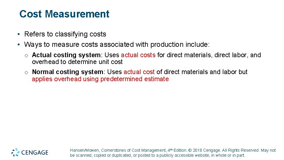 Chapter 5 Product and Service Costing JobOrder System