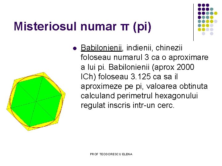 Misteriosul numar pi Probabil niciun alt simbol matematic