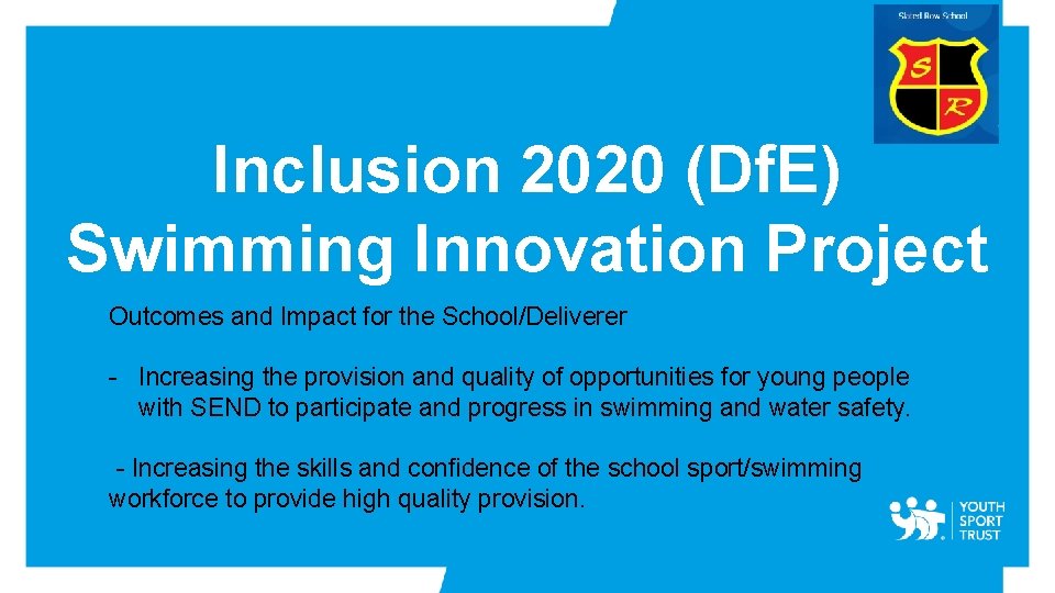 Inclusion 2020 Df E Swimming Innovation Project Outcomes
