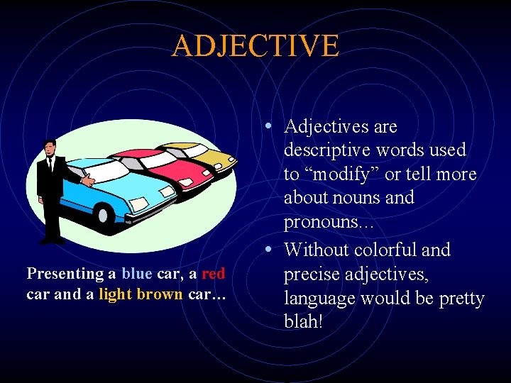 PARTS OF SPEECH The 8 building blocks of