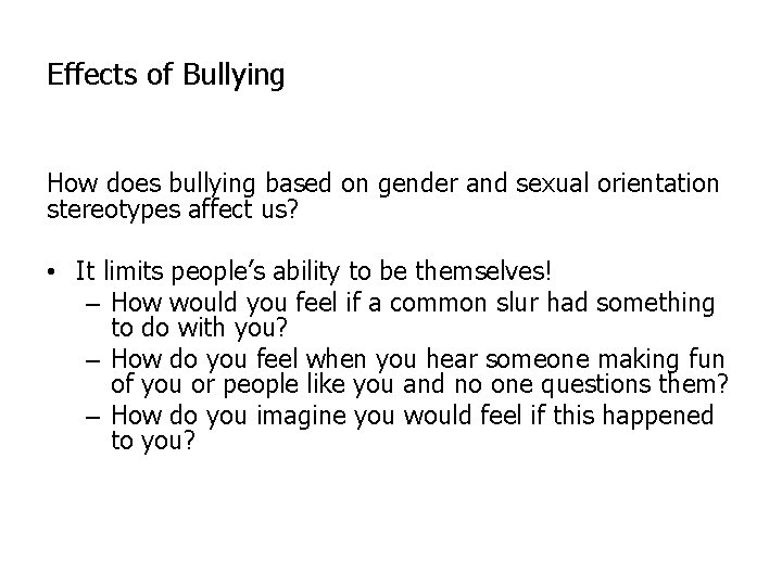 Lets Talk About Gender Based Bullying Introduction In