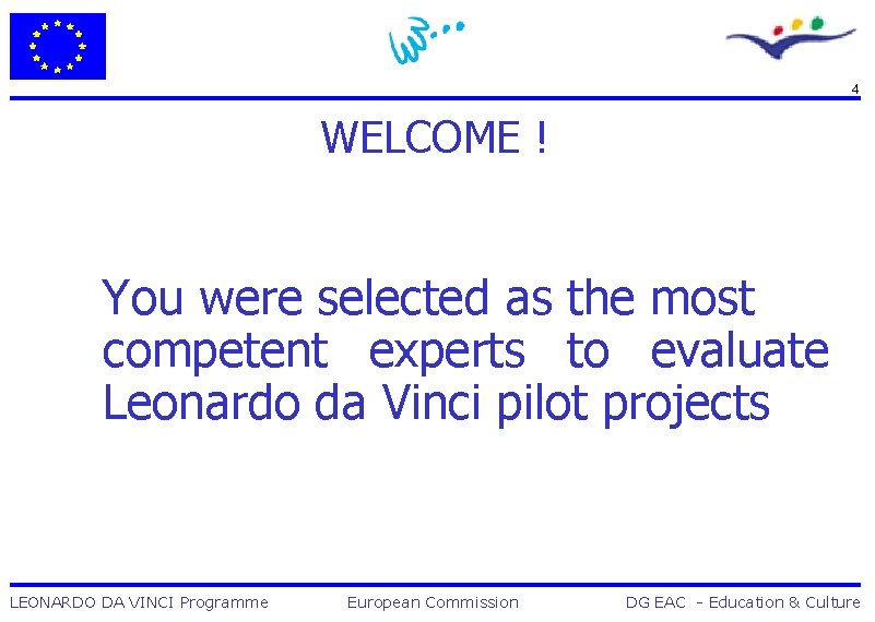 1 LEONARDO DA VINCI Selection exercise 2005 FULL