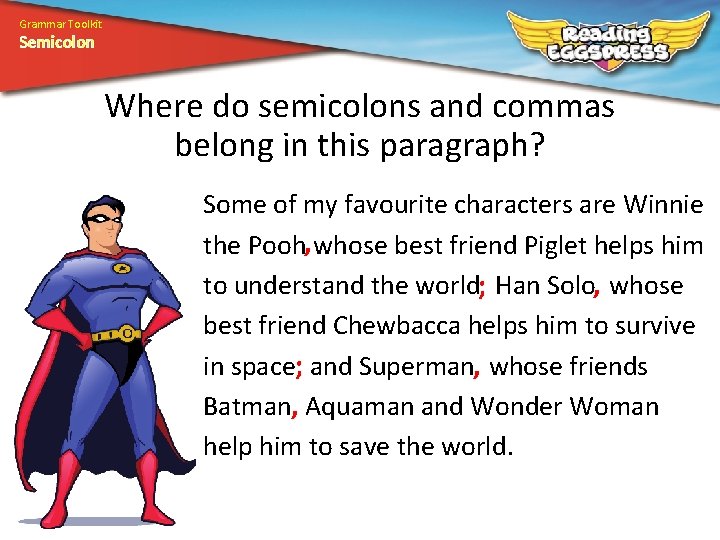 Grammar Toolkit Semicolon What are semicolons Grammar Toolkit