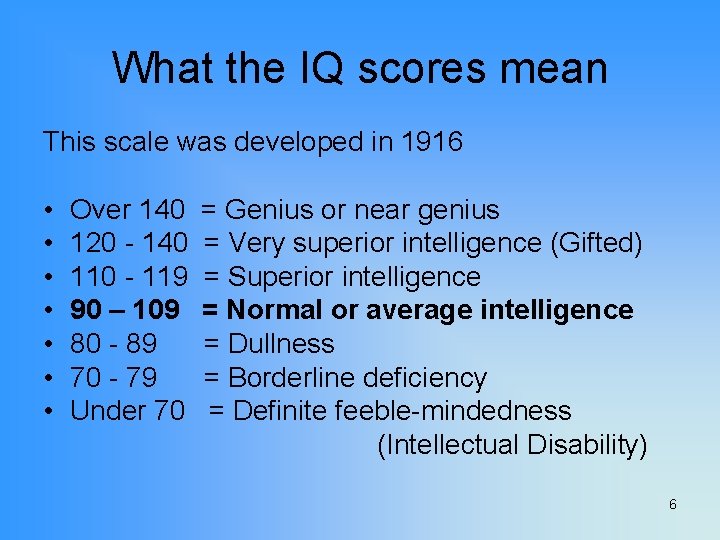 Personal Psychology 20 Theme 3 Intelligence Power Point