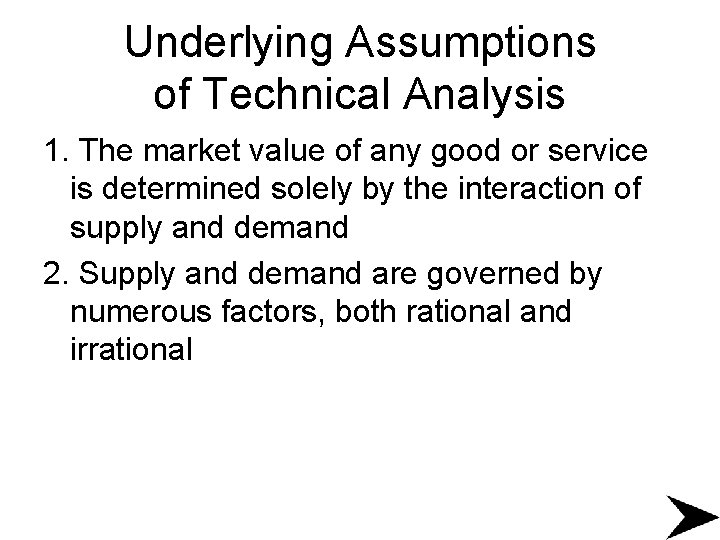 Technical Analysis Technical analysis technical trading rules based