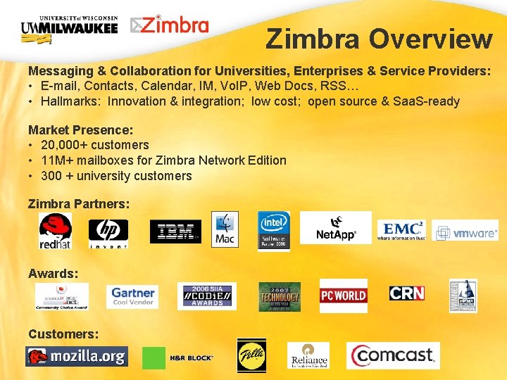 UWM CIO Office One Collaboration Platform for All